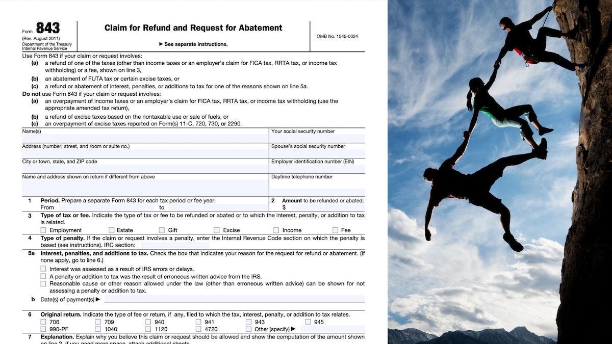 How to Claim Penalty Relief with Form 843 | Tax Relief Helpers